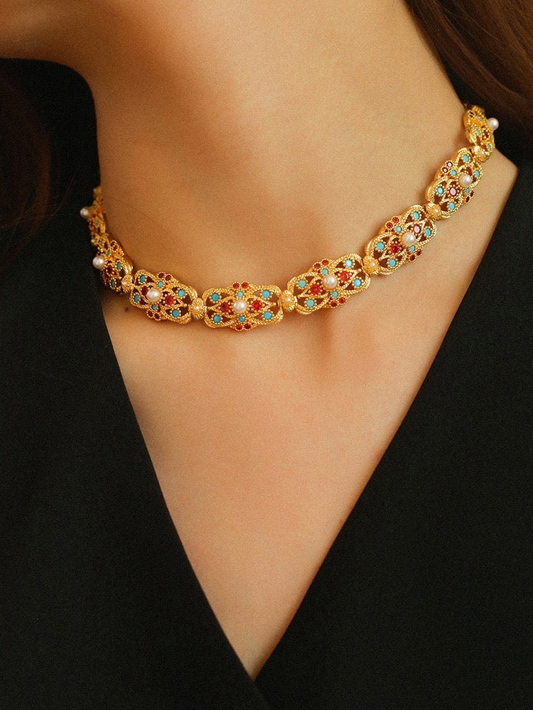 Hailey Necklace Set | 24k Gold Plated – Mur Nomade